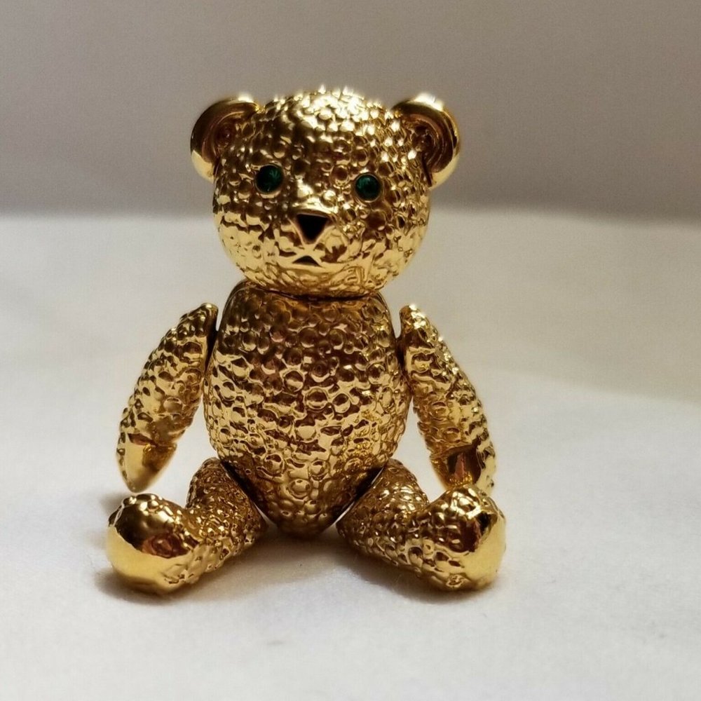 Napier Vintage Cuddly Teddy Bear Signed Movable Pin/B… - Gem